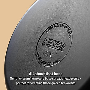 Meyer Accent Series Stainless Steel Stockpot, 8 Quart, Matte Black