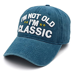 Funny Retirement or Birthday Gifts Hats for Men Women,I'm Not Old Classic Baseball Cap Gag Gifts for Dad Grandpa Old Man Senior Citizen