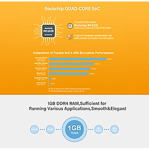 FriendlyElec Nanopi R2S(Black) Mini Portable Travel Router OpenWRT with Dual-Gbps Ethernet Ports 1GB DDR4 Based in RK3328 Soc for IOT NAS Smart Home Gateway