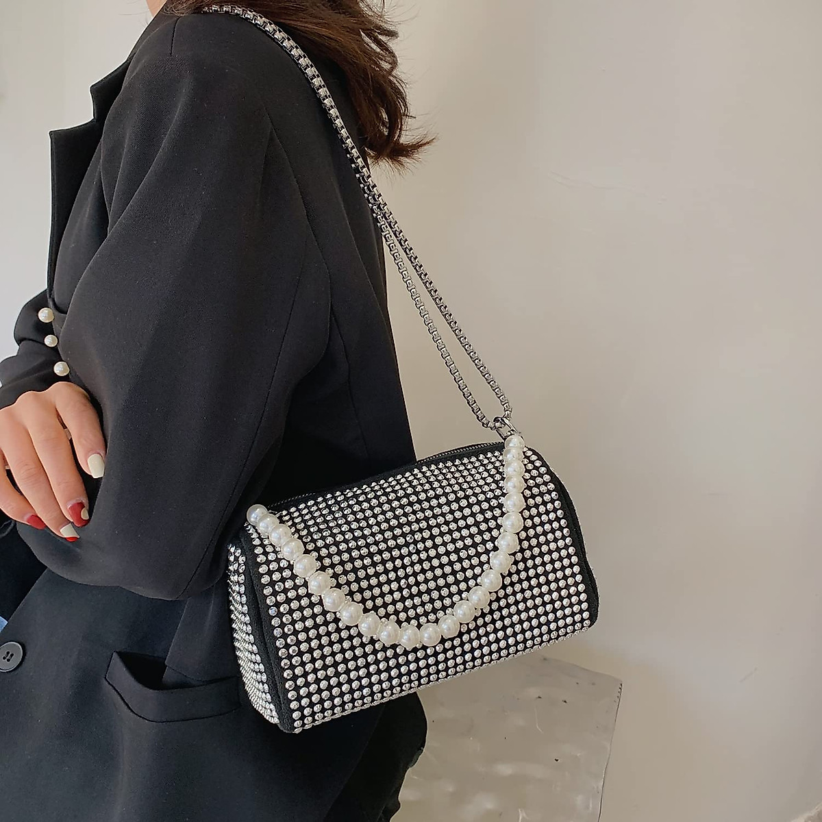 YP Crossbody Bags for Women Small Handbags Ladies Satchel Purse with Wide Strap (F-Black2)