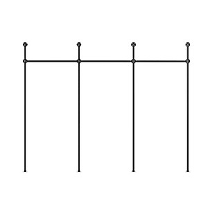 OUBITO Industrial Pipe Clothing Rack,Moden Commercial Grade Pipe Clothes Racks,Wall Mounted Closet Storage Rack,Hanging Clothes Retail Display Rack,Heavy Duty Steampunk Garment Racks,Black(Three)