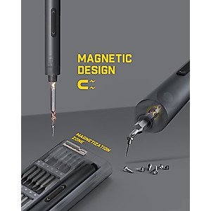 Fanttik E1 Pro 3.7V Mini Electric Screwdriver, Precision Screwdriver Set with 24 Magnetic Bits, Max. 3 N.m, Magnetic Storage, 5/32''Hex, Repair Tool Set for Phone Camera Laptop Watch