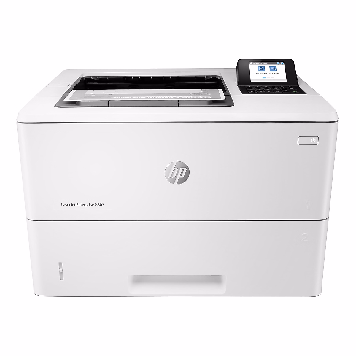 HP LaserJet Enterprise M507dn Monochrome Printer with built-in Ethernet & 2-sided printing (1PV87A) White