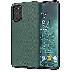 Crave Dual Guard for Samsung Galaxy S20+ Case, Shockproof Protection Dual Layer Case for Samsung Galaxy S20+, S20 Plus 5G - Forest Green