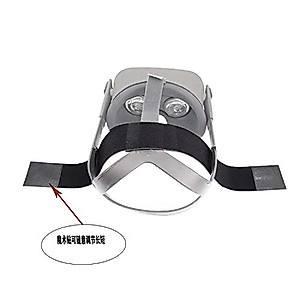 Leather Headband for Oculus Quest VR Gaming Headset (Black)