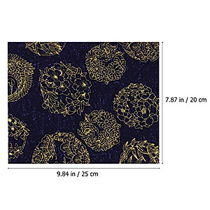 MILISTEN 25 Sheets Cotton Fabric Bundle Flower Printed Fabric Japanese Style Cotton Wrapping Cloth Squares Quilting Fabric for Scrapbooking Sewing DIY Crafts, 20X25CM