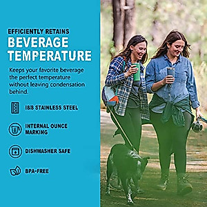 DrinkTanks - Insulated Craft Cup, Stainless Steel Cup, 16 oz Tumbler with Lid, Stainless Steel Tumbler for Water, Coffee, Beer, Cocktails, Wine, & Kombucha (Obsidian)