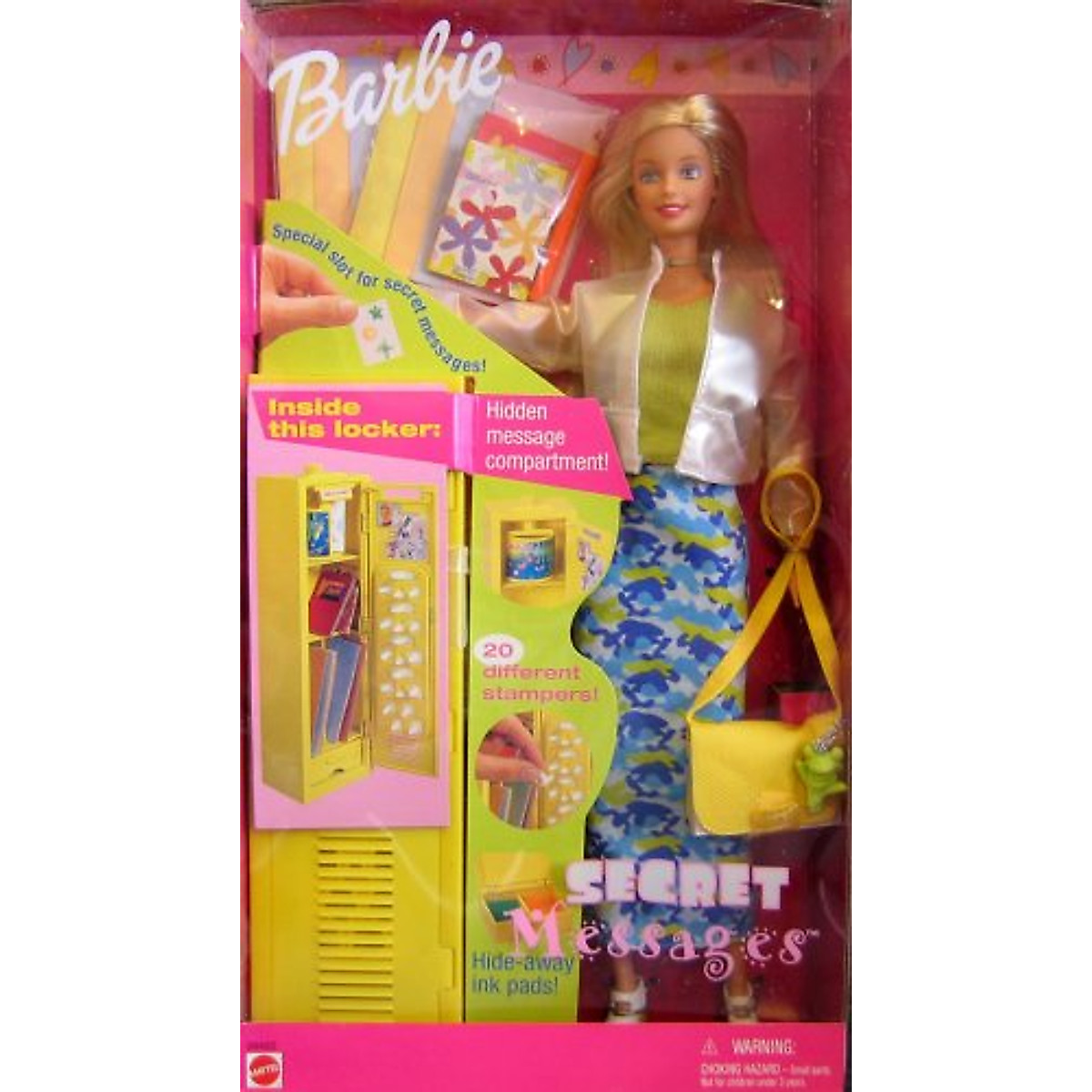 Barbie SECRET MESSAGES Doll w LOCKER, STAMPERS & MORE! (1999)
