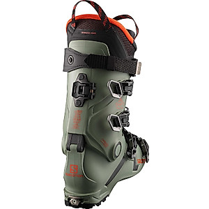 Salomon Shift Pro 130 at Mens Ski Boots Oil Green/Black/Orange Sz 11/11.5 (29/29.5)