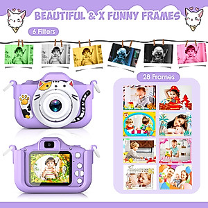 Upgrade Kids Selfie Camera for Boys,Girls Christmas Birthday Festival Gift for Kids,Digital Camera for Toddlers Toys for 3 4 5 6 7 8 9 10 11 12 Year Old