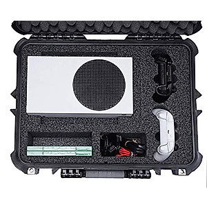 Case Club Carrying Case Fits Xbox Series X or S - Hard Shell Travel Case for Xbox Series X or S Console to Organize Controllers, Games & Accessories. Heavy Duty Waterproof Xbox Travel and Storage Case