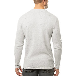 TravisMathew Cloud Waffle Crew Heather Light Grey 2XL