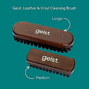 Geist. Leather & Upholstery Cleaning Brush Medium | To clean car seats, leather sofas, and alcantara | For car interiors, furniture, boots, shoes, bags and more