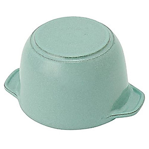 staub La Cocotte de GOHAN 40508-417 La Cocotte de Gohan Sage Green S 40508-417 Rice Pot, 1 Piece of Rice Cooker, Cast Iron Pot, Rice Cooker with Serial Number