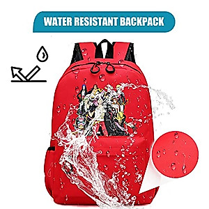 Anime Backpacks Lightweight Bookbag Multi-Functional Packsack Travel Daypack, -3