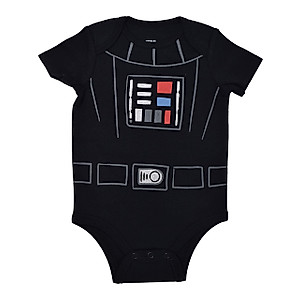 STAR WARS Baby Boys 5 Pack Bodysuits Darth Vader Chewbacca Storm Trooper 6-9 Months