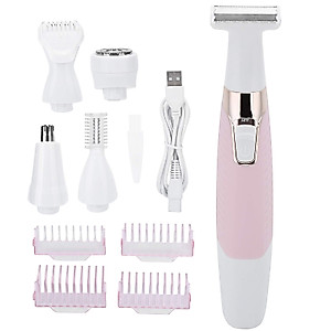 Female Epilator, Multifunctional Electric Usb Rechargeable Female, Painless 5-In-1 Epilator, Suitable For Whole Body Shaving Ladies And Men
