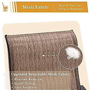 UDPATIO Patio Dining Set, Outdoor Dining Set, 5 Piece Outdoor Table and Chair, 4 Swivel Dining Chairs & 1 Square 37"x 37" Umbrella Dining Table(2" Hole), for Outdoor Kitchen Lawn & Garden