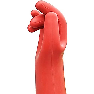 DJDEEK Electrical Insulated Lineman Rubber Gloves Electrician High Voltage Hand Shape Waterproof Safety Protective Work Gloves 12KV Insulating for Man Woman