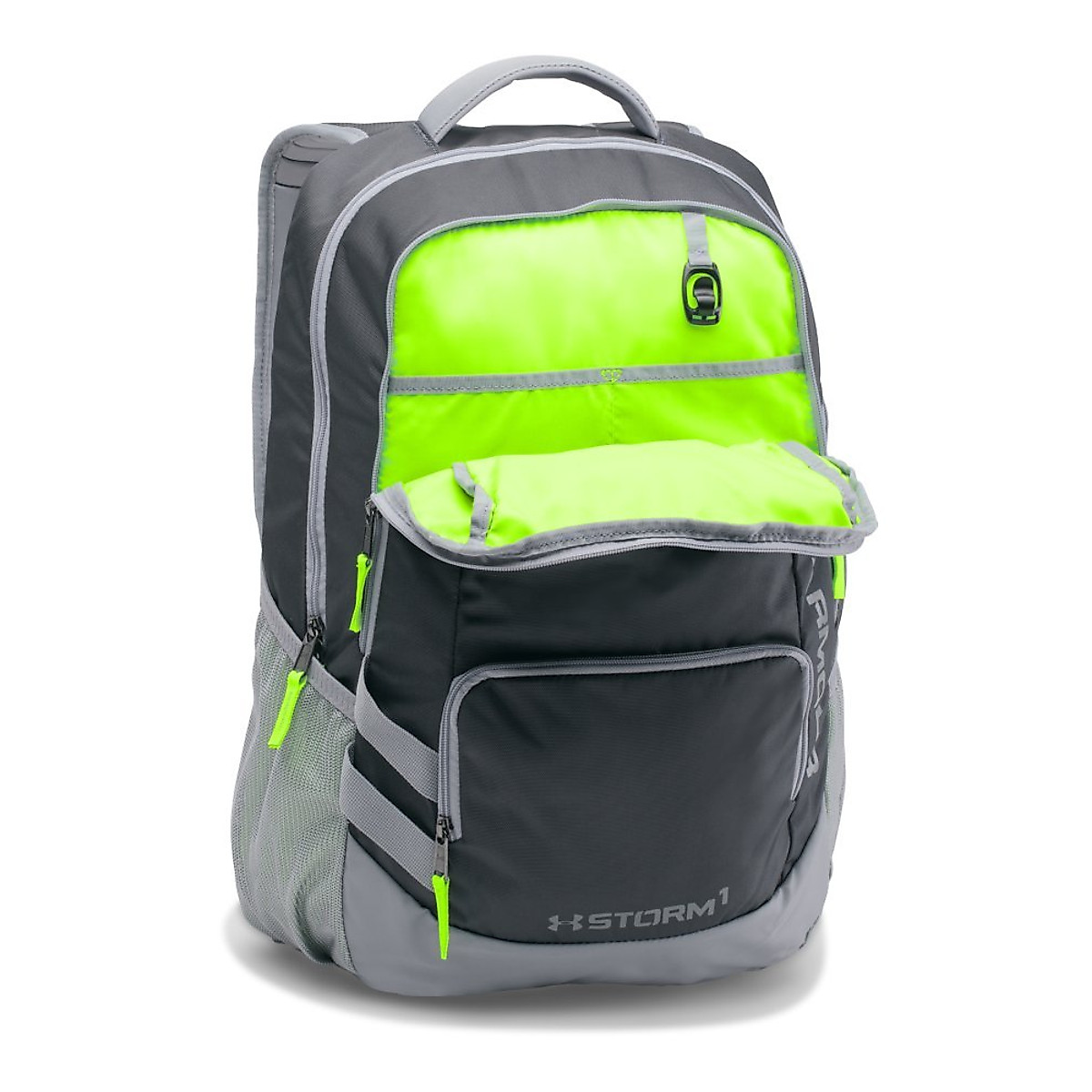 Under Armour Storm Hustle II Backpack, Red (600)/Silver, One Size Fits All