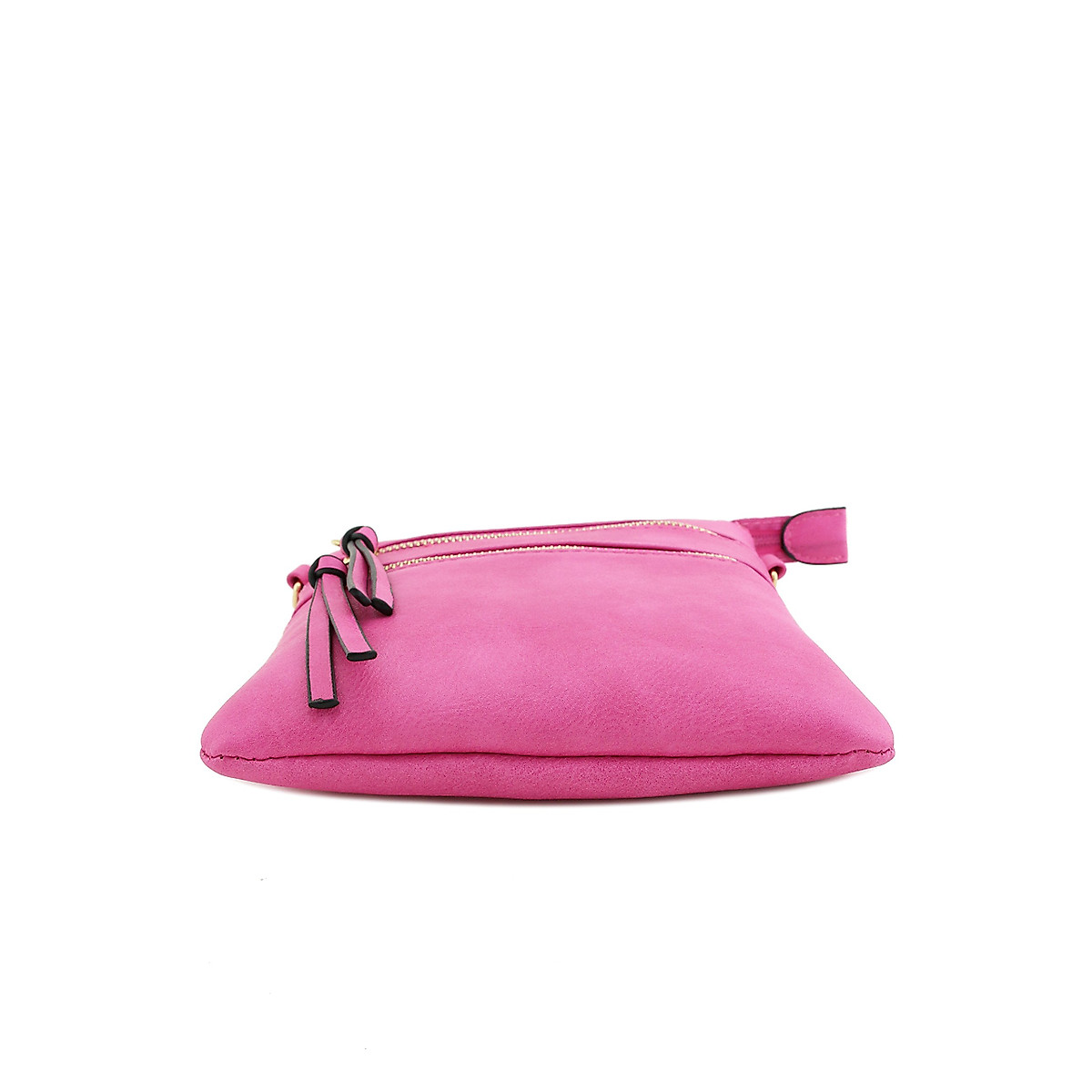 Functional Multi Pocket Crossbody Bag (Fuchsia)