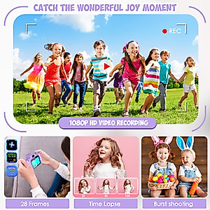 Upgrade Kids Selfie Camera for Boys,Girls Christmas Birthday Festival Gift for Kids,Digital Camera for Toddlers Toys for 3 4 5 6 7 8 9 10 11 12 Year Old