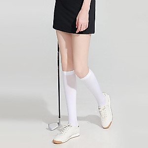 WOBBLO Over knee Sunscreen Stocking, Non-slip Breathable UPF50 Cooling Socks, Elastic Ice Silk Socks