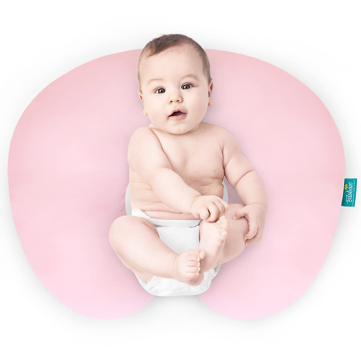 Biloban Nursing Pillow Cover 2 Pack Fit Boppy Nursing Pillow Breathable & Skin-Friendly Nursing Pillow Slipcovers for Breastfeeding Mom Comfortable & Machine Washable Nursing Pillow Covers