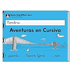 Learning Without Tears Aventuras en Cursiva (Student Edition, Spanish)- Handwriting Without Tears- Grade 2, Cursive, Letters, Words, Sentence Practice, Numbers, Coloring- for School and Home Use