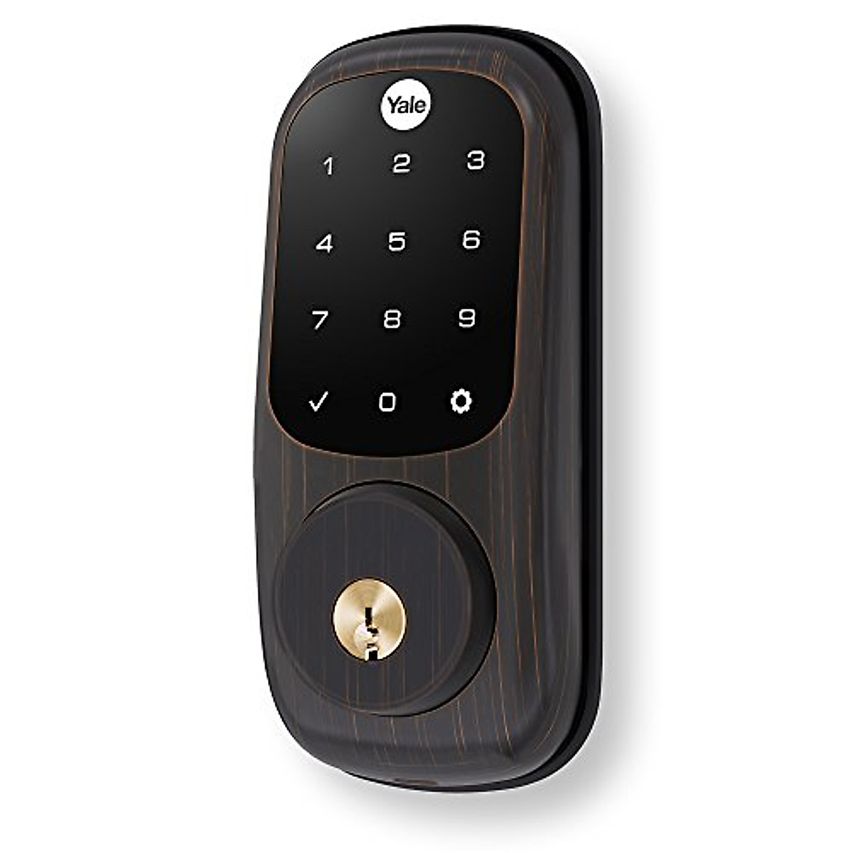 Yale Touchscreen Deadbolt with Z-Wave in Oil Rubbed Bronze
