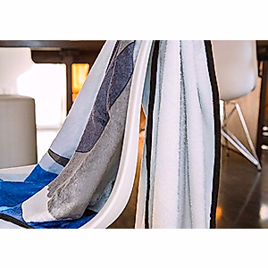 Avatar: The Last Airbender Aang and Appa Plush Throw Blanket | Cozy Sherpa Blanket | Super Soft Lightweight Fleece Blanket | Geeky Home Decor | 45 x 60 Inches