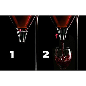 VAGNBYS Wine Table Tower - Wine Aerator, Dispenser- stainless steel - borosilicate glass