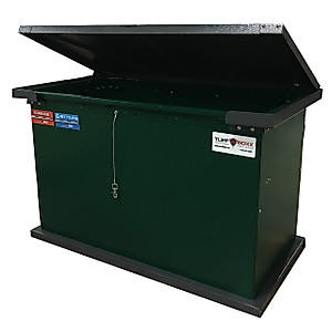 TuffBoxx Grizzly Animal Resistant Storage Solution (Green/Charcoal Color), Keeps Bears and Animals Out of Garbage and Trash, Holds 6 Trash Bags