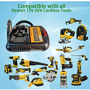DCB119 Car Charger Replace Dewalt 20v 12V Battery Charger DCB119 to Charge DCB201 DCB202 DCB203 DCB205 DCB206 DCB606 DCB609...