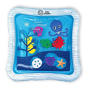 Baby Einstein Octopus Water Play Mat - Safety Fill Line, Tummy Time Activity & Sensory-Toy for Babies Newborn and up, Blue