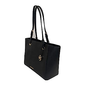 Michael Kors Walsh Medium Multifunction (MF) Saffiano Leather Tote - Black