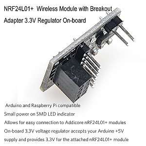 Makerfire 4pcs NRF24L01+ Breakout Adapter with on-board 3.3V Regulator for NRF24L01+ Wireless Module