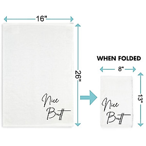 Hand towel Nice butt funny bathroom kitchen home linens drying cloth