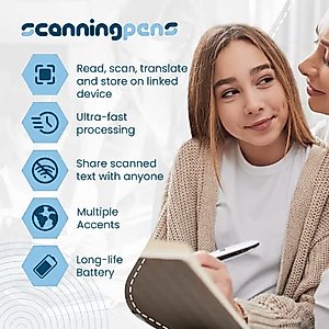 C Pen Text to Speech Connect Pen - OCR Scanning Device for Reading, Literacy & Learning | Assistive Tool for Dyslexia & Learning Differences | Meetings, Study | Windows & Mac