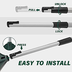 Artificial Turf Rake Carpet Rake SOYUS Grass Broom Hand Rake with Adjustable Handle Steel 32 to 52 inches for Synthetic Grass Lawn Leaf Carpet Pet Hair Remove