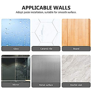 Cabilock Clear Acrylic Floating Wall Shelf Wall Mounted Storage Shelf for Figures Collections Plant Photo in Bathroom Kitchen Office