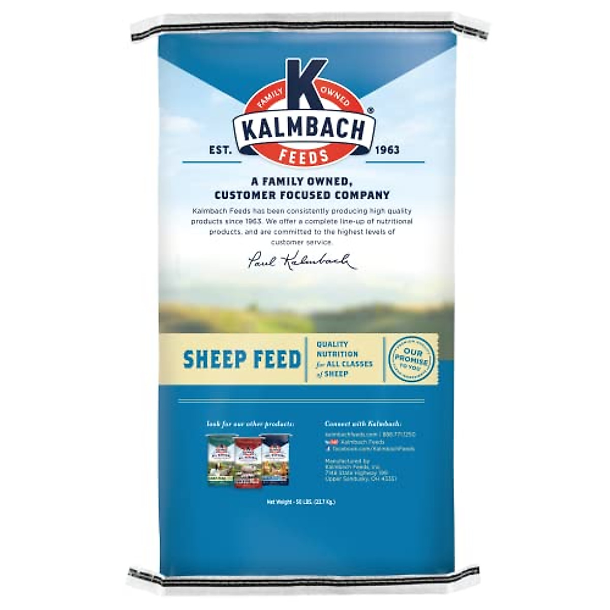 Kalmbach Feeds Medicated Ewe Builder Pelleted Feed for Sheep, 50 lb Bag