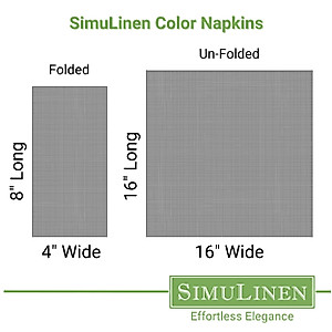 SimuLinen Olive Green Linen Feel Disposable Dinner Napkins - Kosher Cloth-Like Airlaid Wedding Napkins, 16"x16", Box of 50
