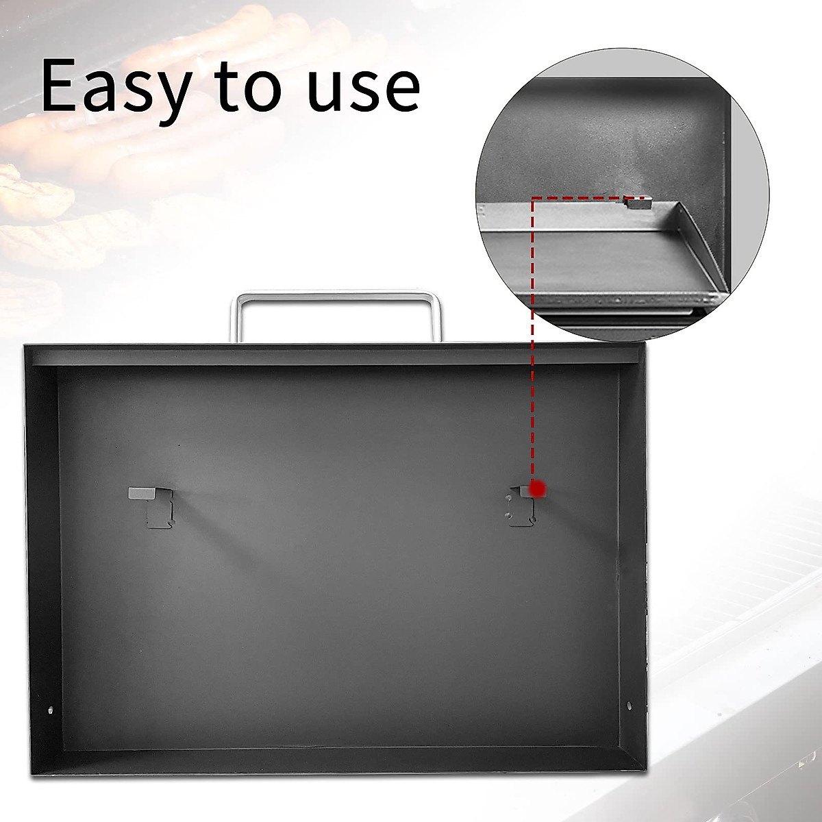 Table Top Griddle Hood for Blackstone, 22'' Hard Cover Lid Fits Blackstone Front and Rear Grease Model 5011, Griddle Accessories for 22 inch Griddle