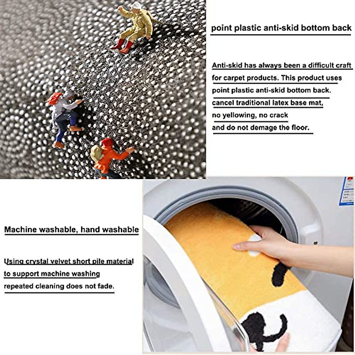 Retro American Flag with Eagle Home Decor Large Area Rugs, Indoor Floor Mats for Adult Kid's Bedroom, Vintage USA Star Stripe Flag Polyester Non-Slip Soft Carpets Doormats for Bathroom Living Room