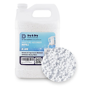 Dry & Dry Moisture Absorbers Refill Beads (8 LBS) - Dehumidifiers for Home Dehumidifier for Basement Dehumidifiers for Bedroom Small Dehumidifiers Dehumidifiers Moisture Absorbers