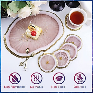 Epoxy Resin, 16OZ Crystal Clear Epoxy Resin Kit, Casting Resin for Art Crafts, Jewelry & Resin Mold, Countertop, Table Top, Wood, No Yellowing & Bubble Free, Easy Mix 1:1 Ratio