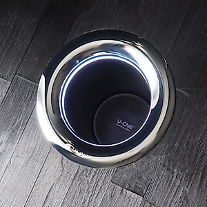 U-Chill™ In-Counter Beverage and Wine Cooling Cylinder | Smart-Touch Stainless Steel Finish | 27 Color LED Lighting Options | Energy Efficient Dry Cooling