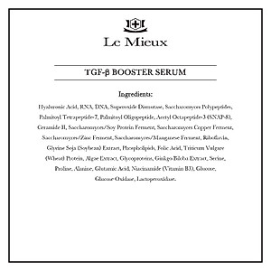 Le Mieux TGF-B Booster - Anti Aging Triple Growth Factor Facial Serum with Hyaluronic Acid & Peptides, Hydrating Face Serum with No Parabens (1 oz / 30 ml)