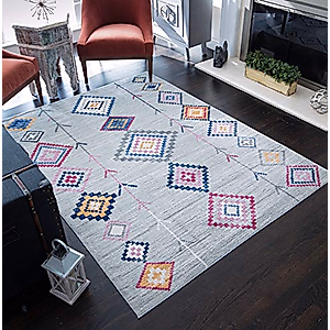 CosmoLiving by Cosmopolitan Cyprus Collection Area Rug, 2'0"x8'0", Native Grey